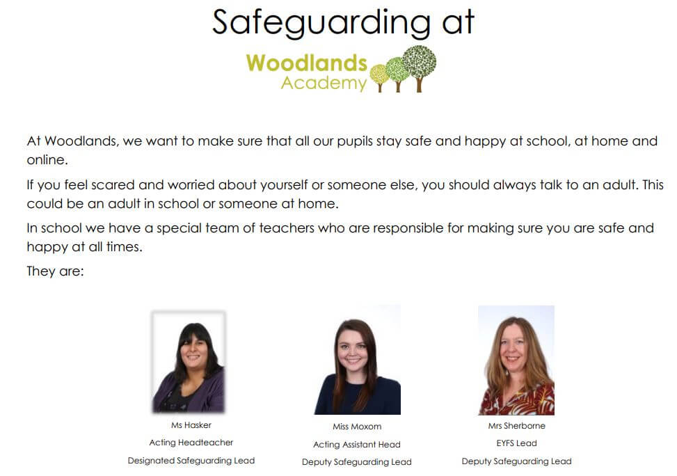 Safeguarding - Woodlands Academy Ealing